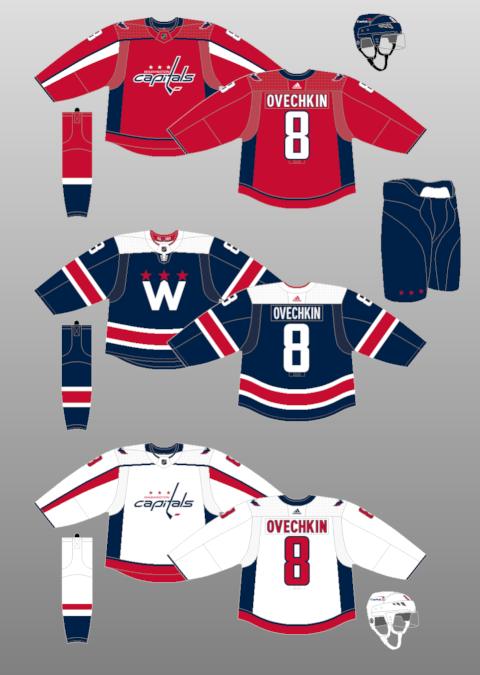 Washington Capitals 2021-present - The (unofficial) NHL Uniform Database